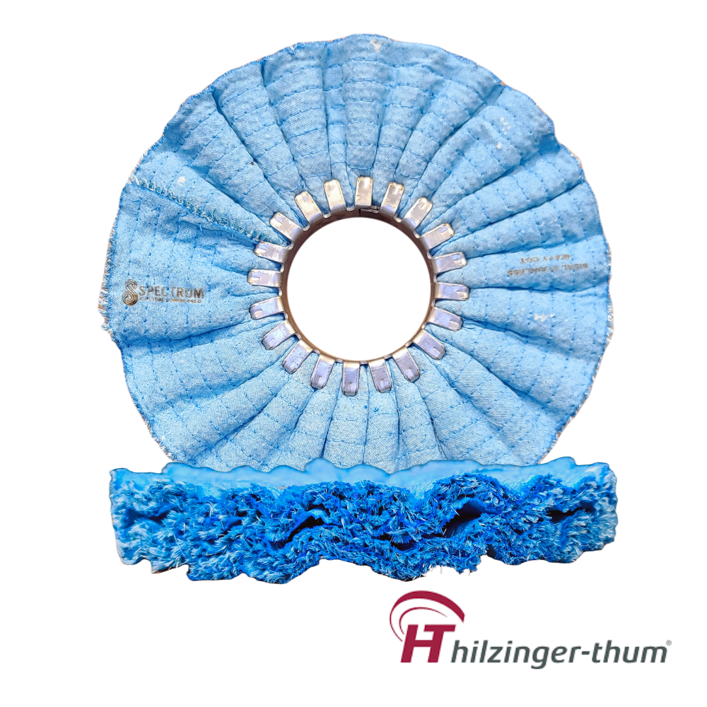 10 x 3" Hilzinger Medium-Soft Dip-Treated Sisal Airway Buffing Wheel ...